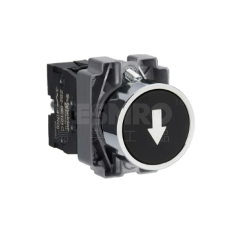 Schneider XB2 series flat head spring return button with function ...